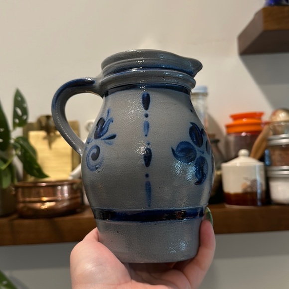 Dining | Vintage Salt Glazed Stoneware Pitcher Rustic Farmhouse Charm ...